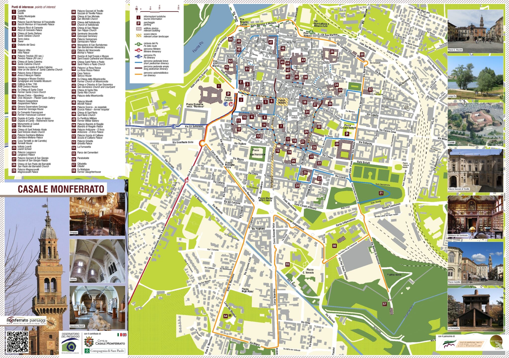 Le mappe e le guide della città - Casale Monferrato